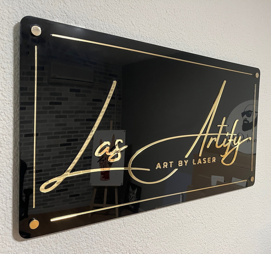 Unique Custom Made Business Sign for Your Company With Stand - Etsy
