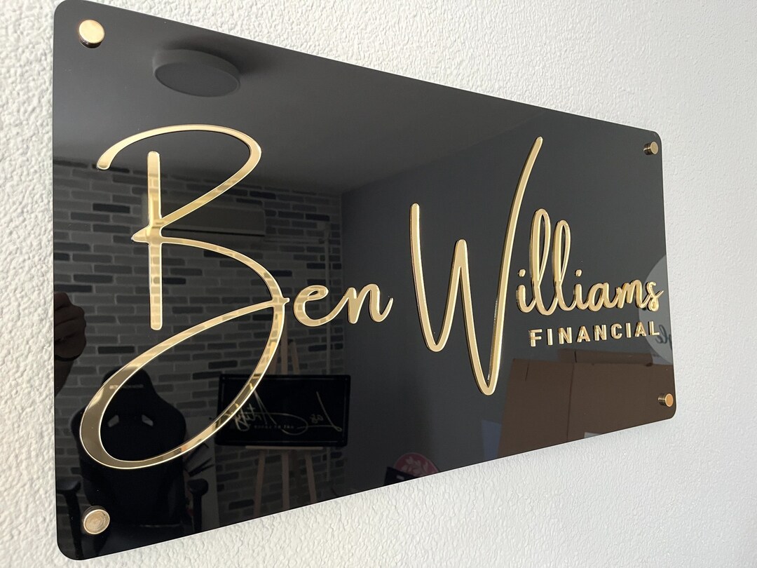 Unique Custom Made Business Sign for Your Company With Stand Offs ...