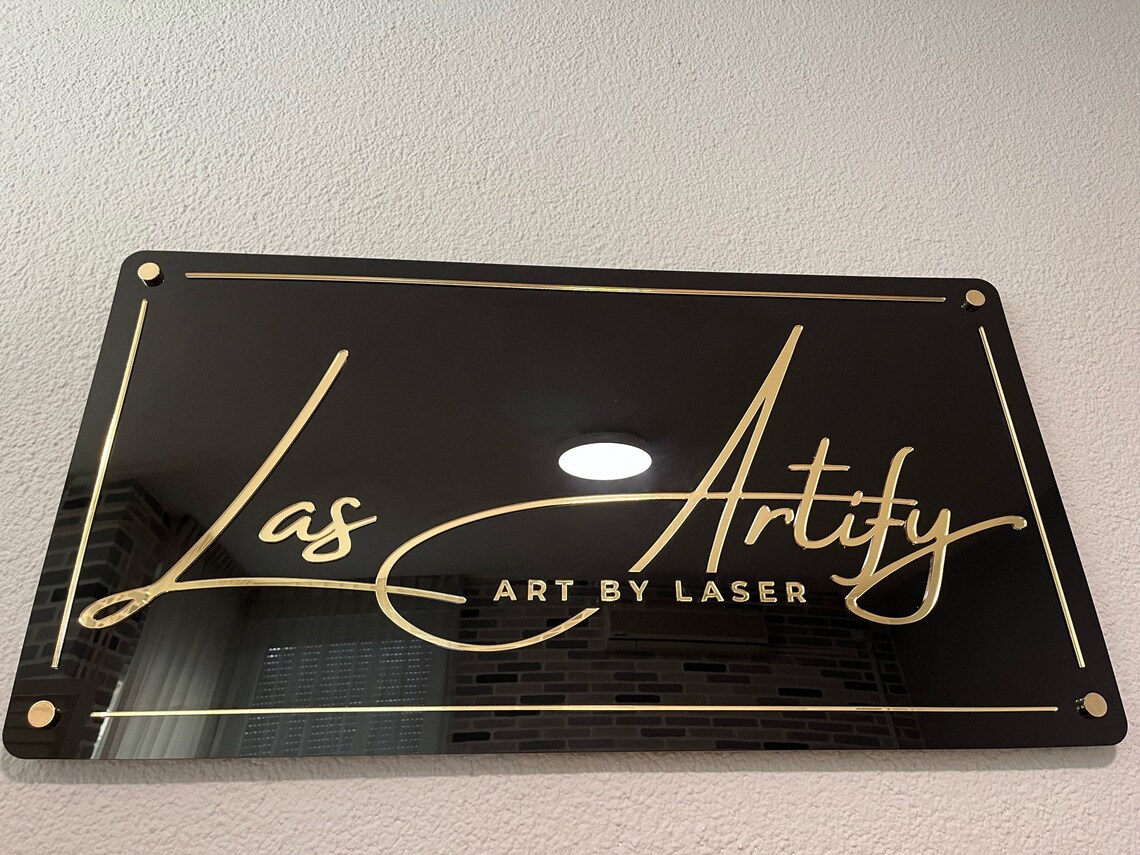 Unique Custom Made Business Sign for Your Company With Stand - Etsy