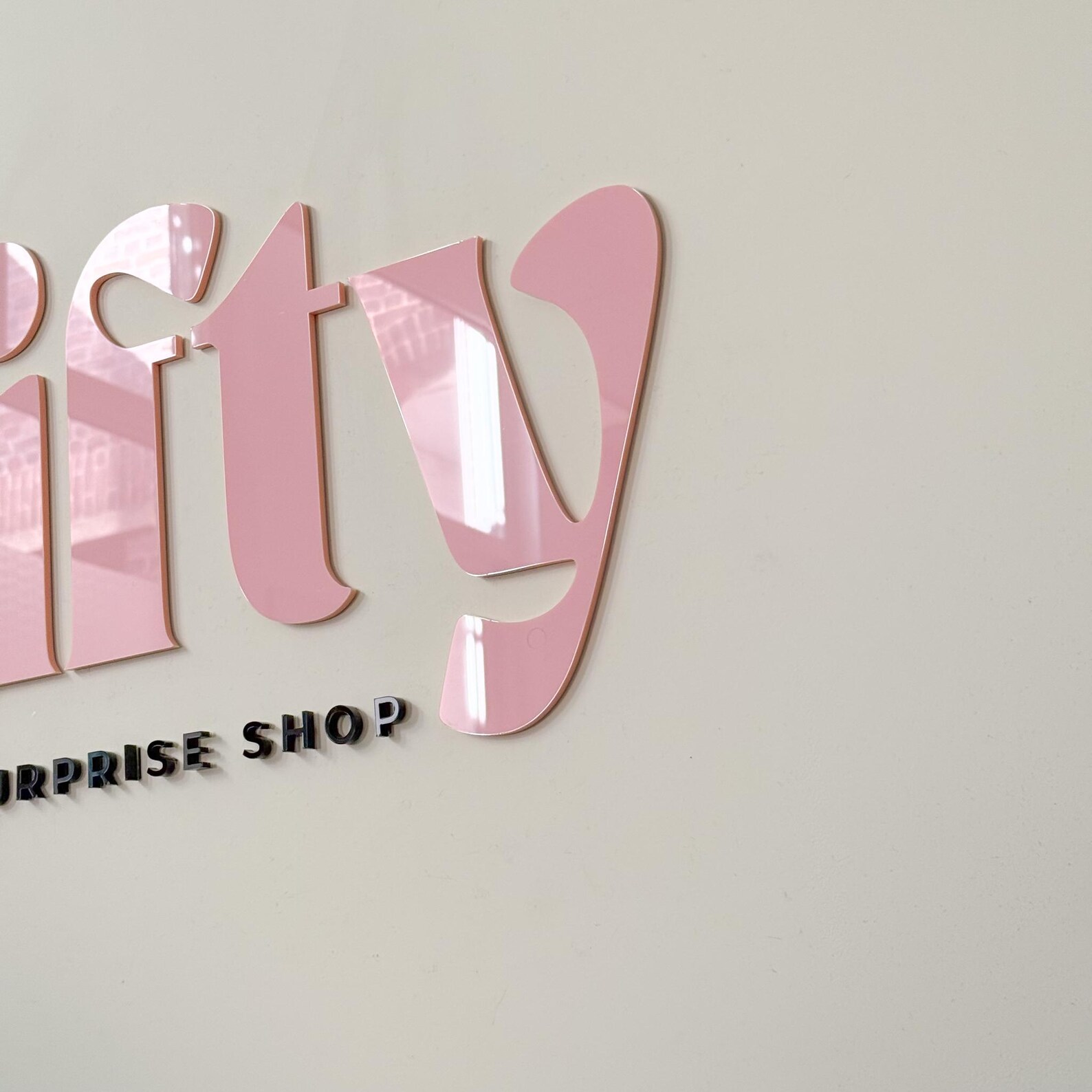 Pastel Pink 3D Acrylic Wall Sign: Custom Logo Decor for Salons. - Etsy