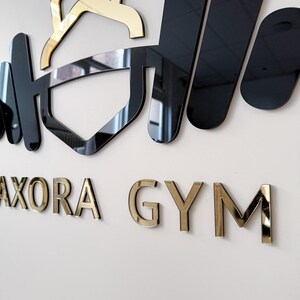Custom Gym Club Sign, Large Business Sign for Wall, Workout Rooms ...