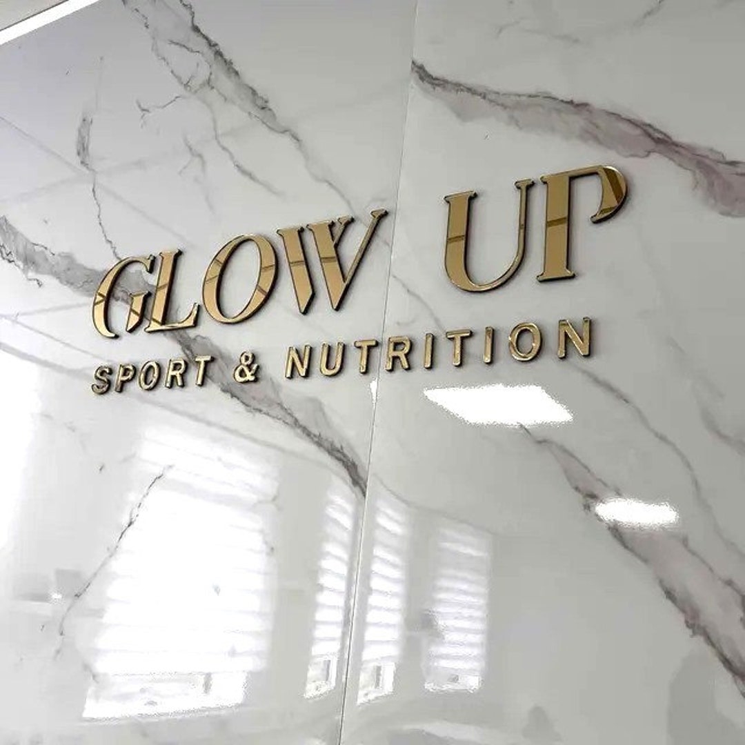 Large Custom Acrylic Lobby Sign ,raised Letters , Easy to Install - Etsy