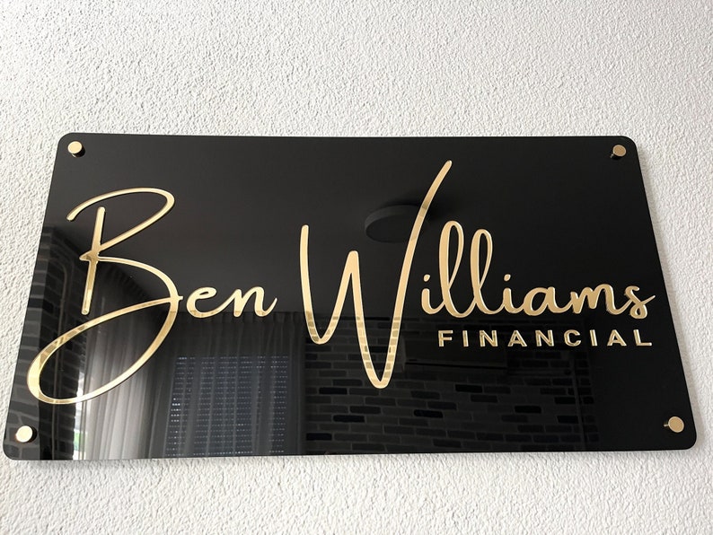 Unique Custom Made Business Sign for Your Company With Stand - Etsy