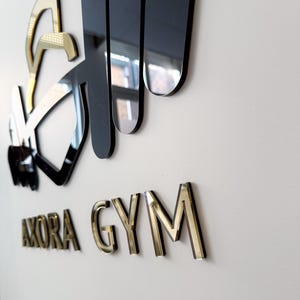 Custom Gym Club Sign, Large Business Sign for Wall, Workout Rooms ...