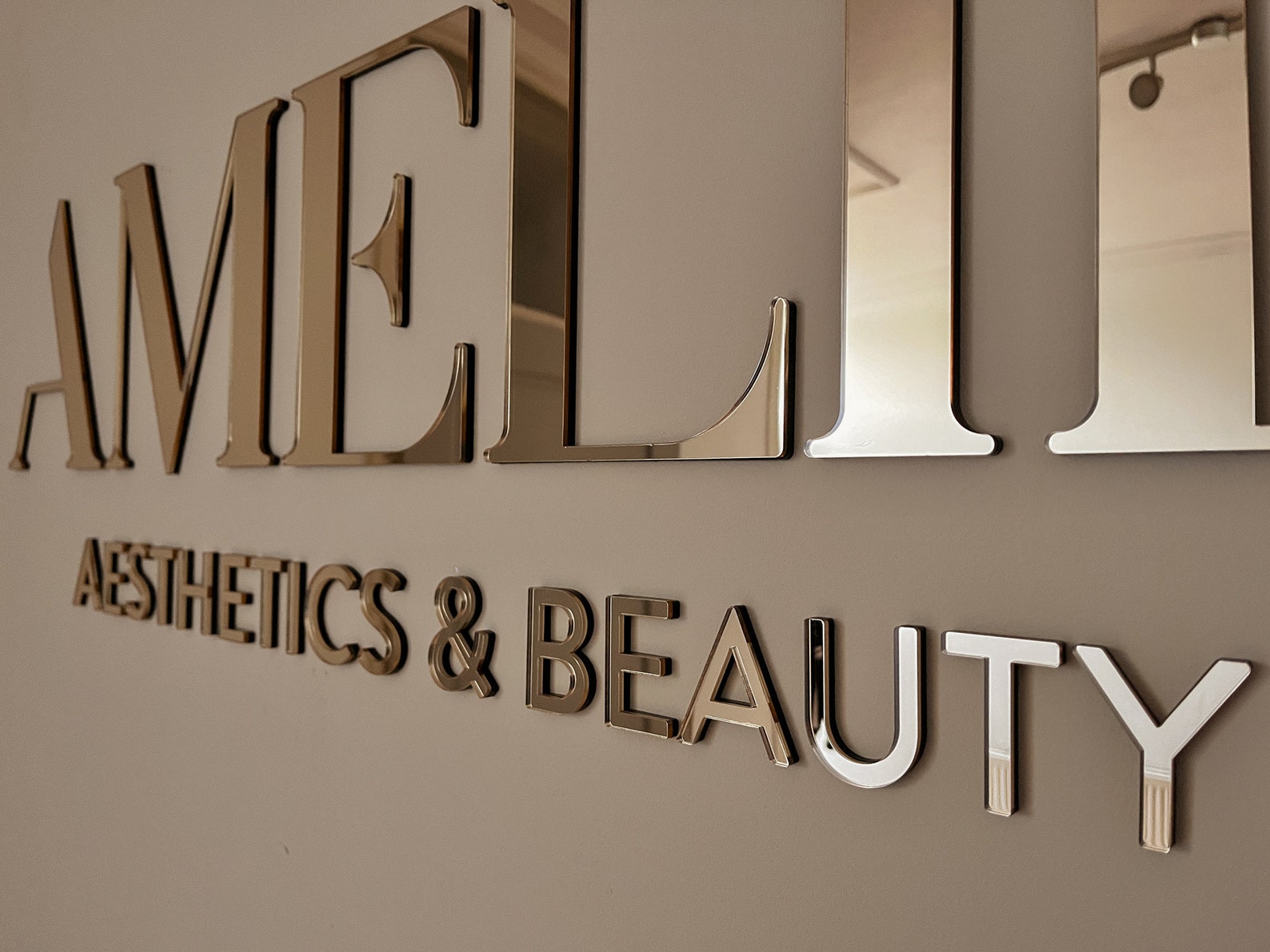 Large Business Sign for Wall , Custom Acrylic Lobby Sign , Double Sided ...