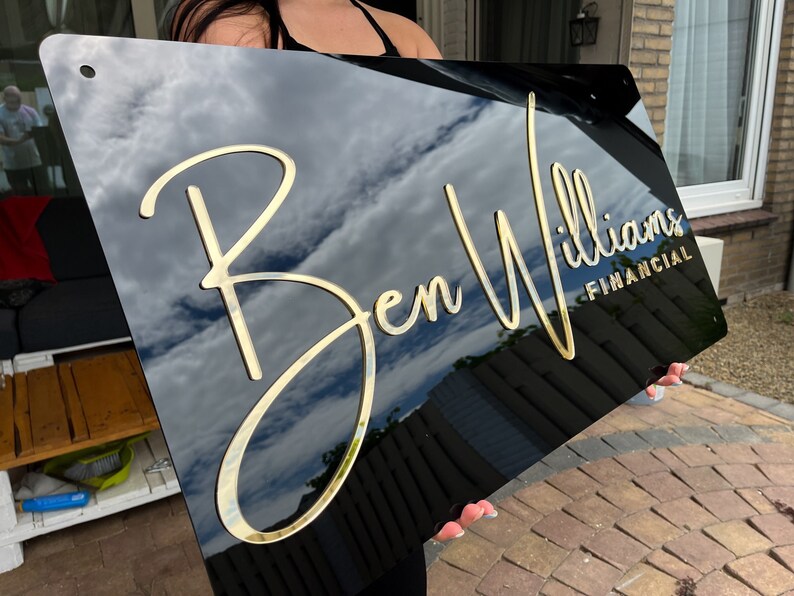 Unique Custom Made Business Sign for Your Company With Stand - Etsy