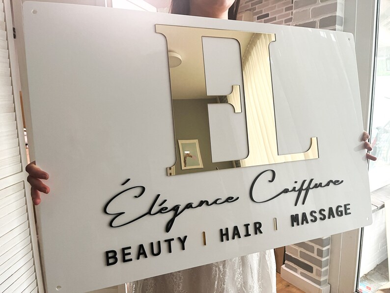 Gold and White Custom Sign for the Wall With All Mounting - Etsy