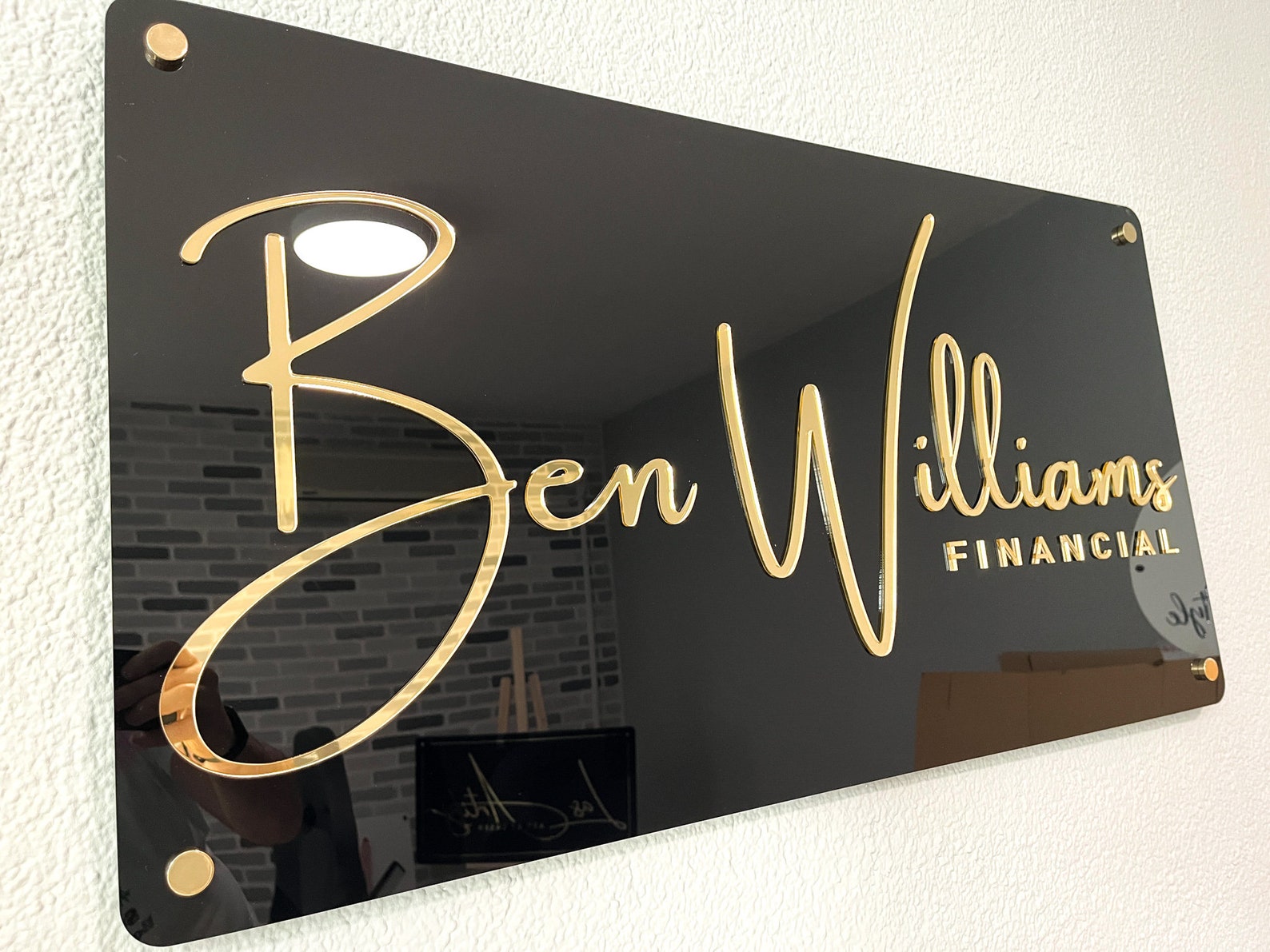 Unique Custom Made Business Sign for Your Company With Stand - Etsy