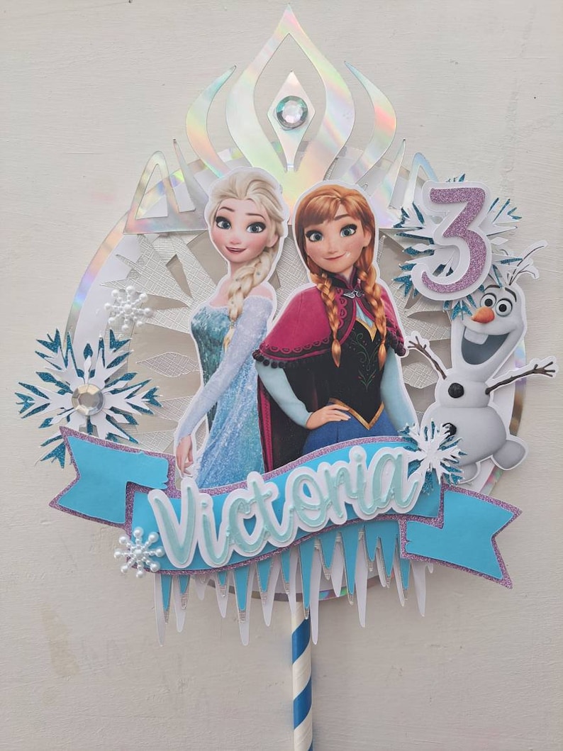 Frozen Cake Topper/ Elsa Topper/ Anna Topper/ Frozen Party - Etsy
