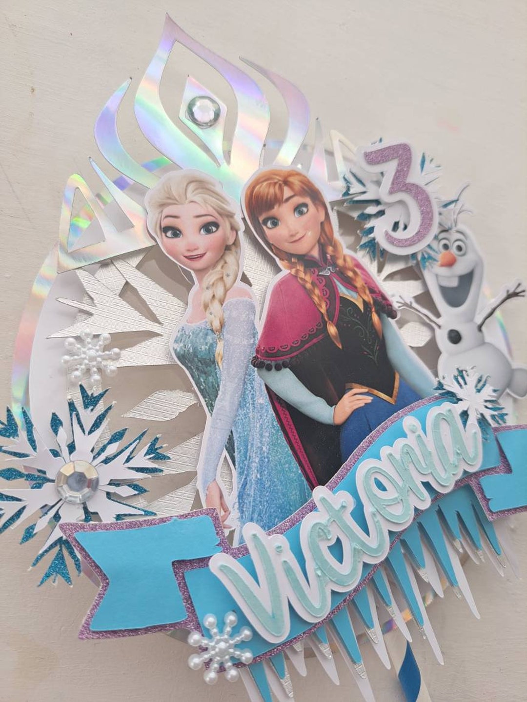 Frozen Cake Topper/ Elsa Topper/ Anna Topper/ Frozen Party - Etsy