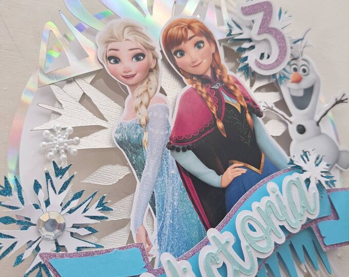 Frozen Cake Topper/ Elsa Topper/ Anna Topper/ Frozen Party - Etsy
