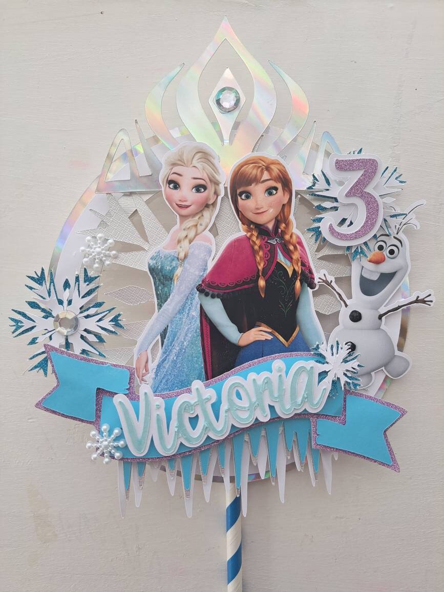 Frozen Cake Topper/ Elsa Topper/ Anna Topper/ Frozen Party - Etsy España