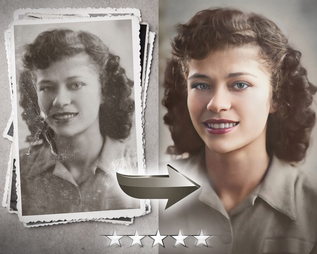 Expert Photo Restoration Service Enhancement & Colorization - Etsy