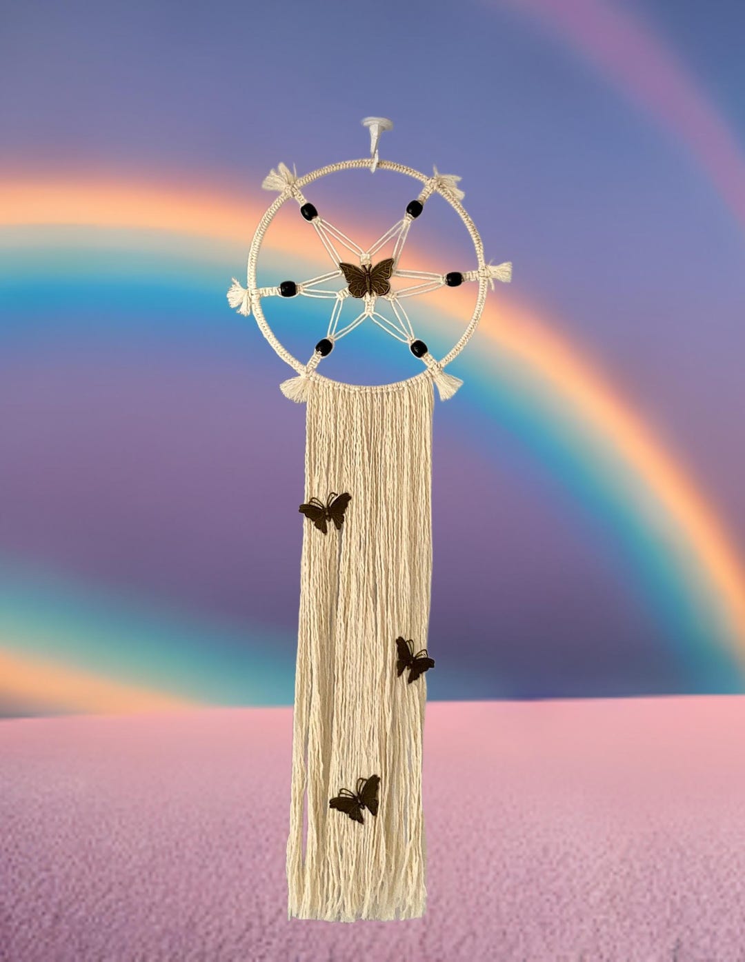 Boho Butterfly Macrame, Bougie Wall Hanging - Etsy