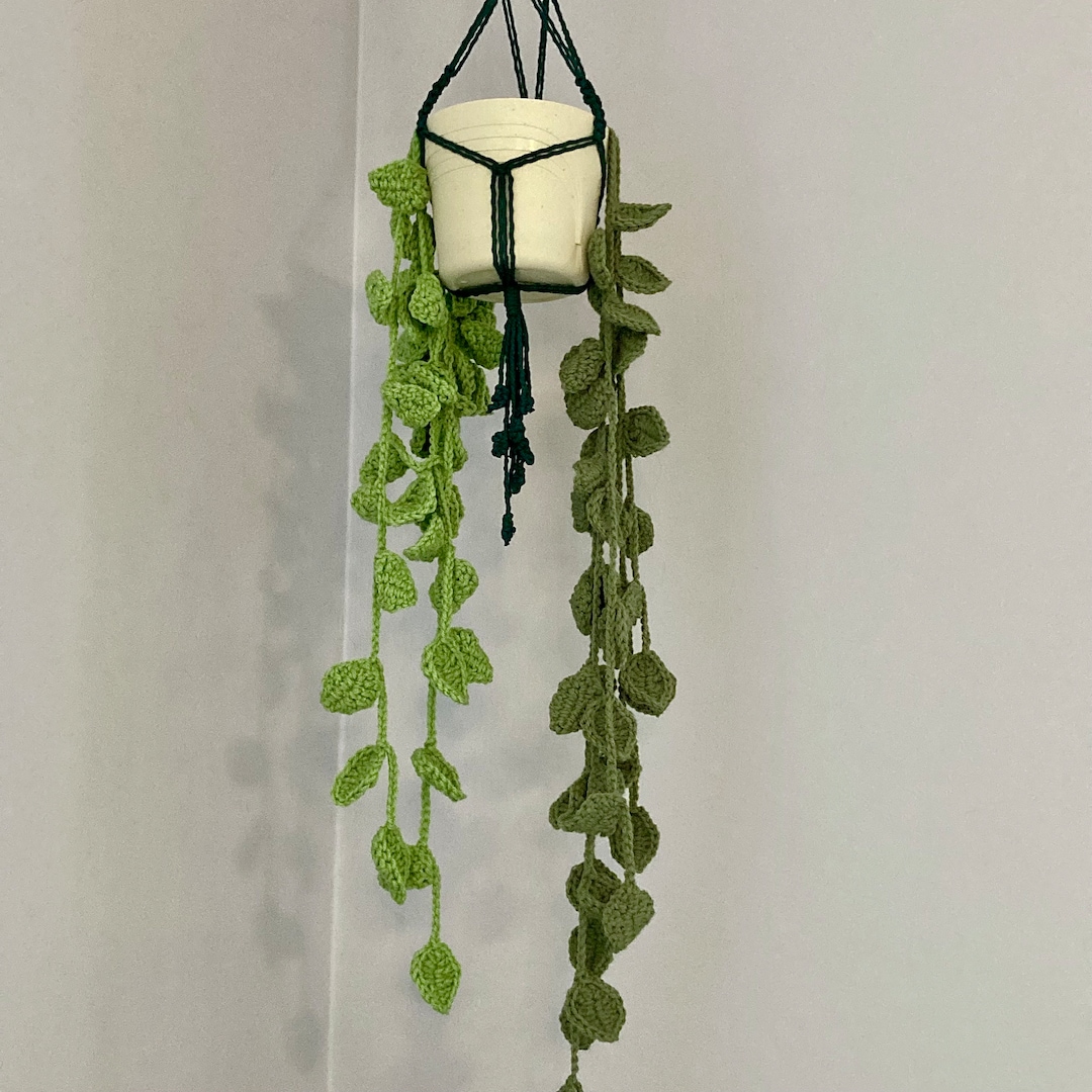 Crochet Vines set of 8. Please Specify Bright Green, or Dusky Olive ...