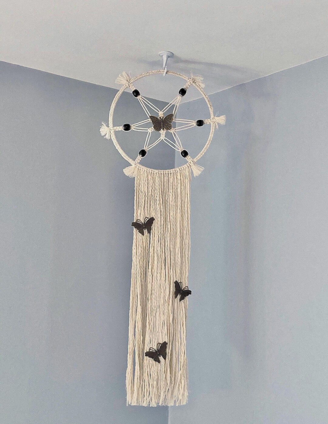 Boho Butterfly Macrame, Bougie Wall Hanging - Etsy