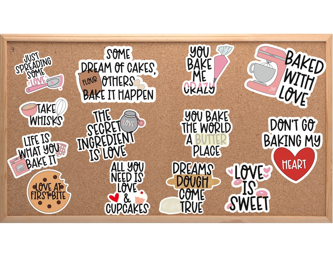 Baking Puns Digital Stickers PNG Print Then Cut Ready Cricut Goodnotes ...
