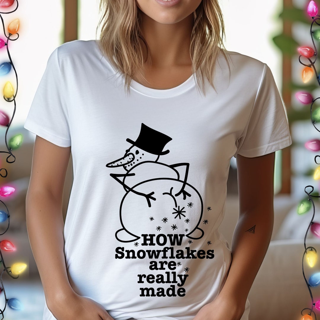 Snowman Farting How Snowflakes Are Really Made Christmas - Etsy