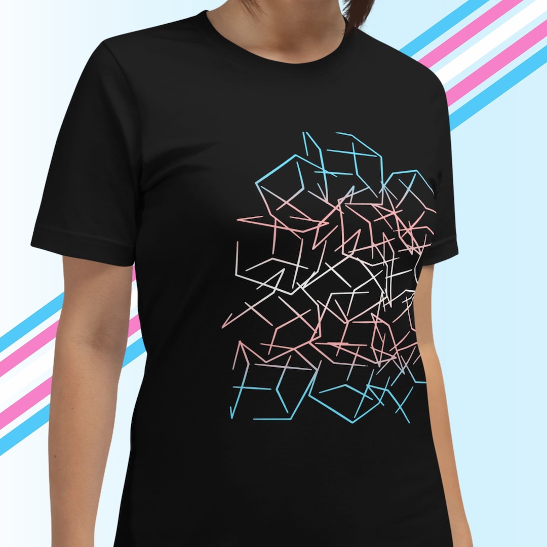 Transgender Shirt Ice Cubes Subtle Pride Shirt Transgender Pride Shirt ...