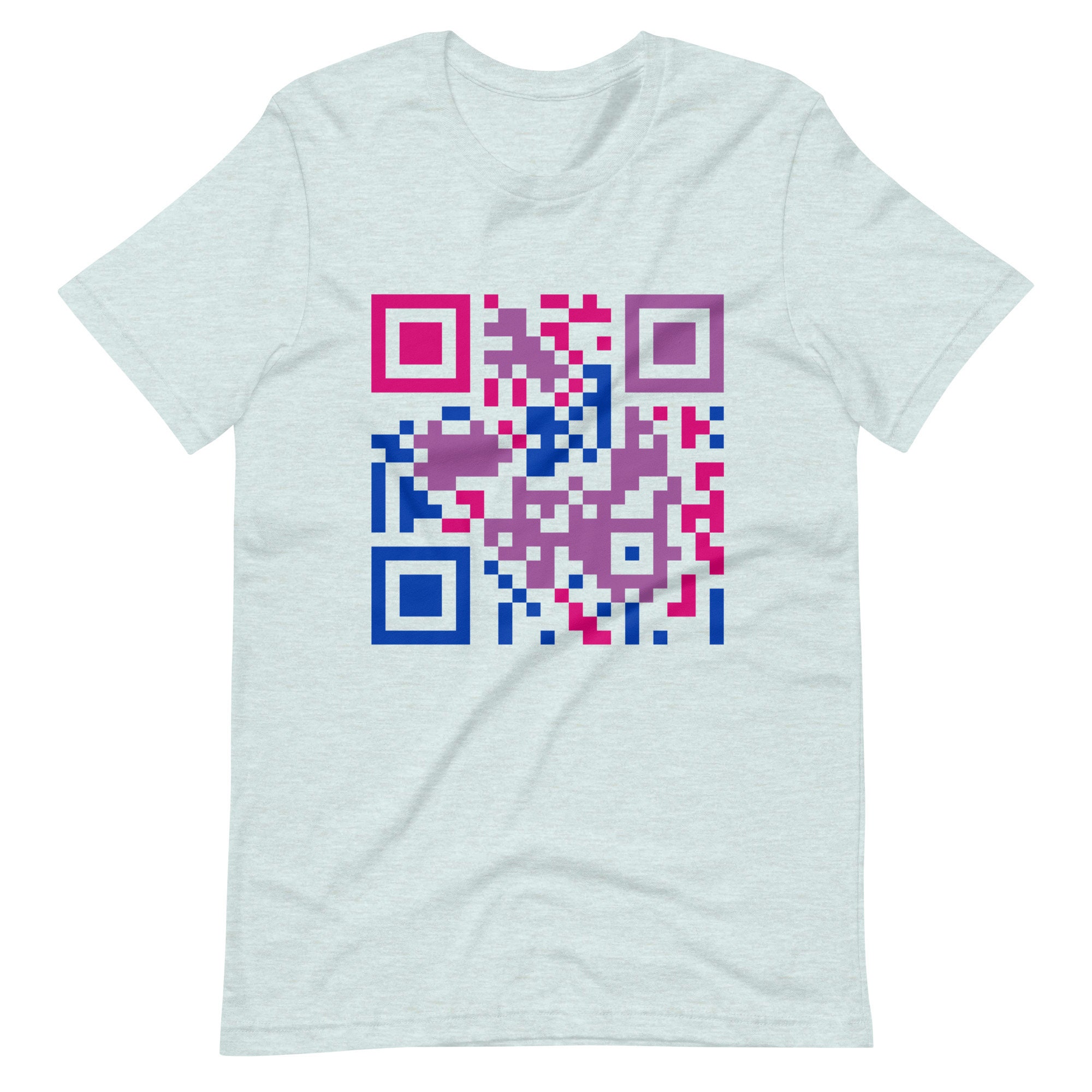 Bisexual Shirt QR Code Bisexual Pride Month T-shirt Bisexual Gift Bi Pride Outfit Bisexual ...