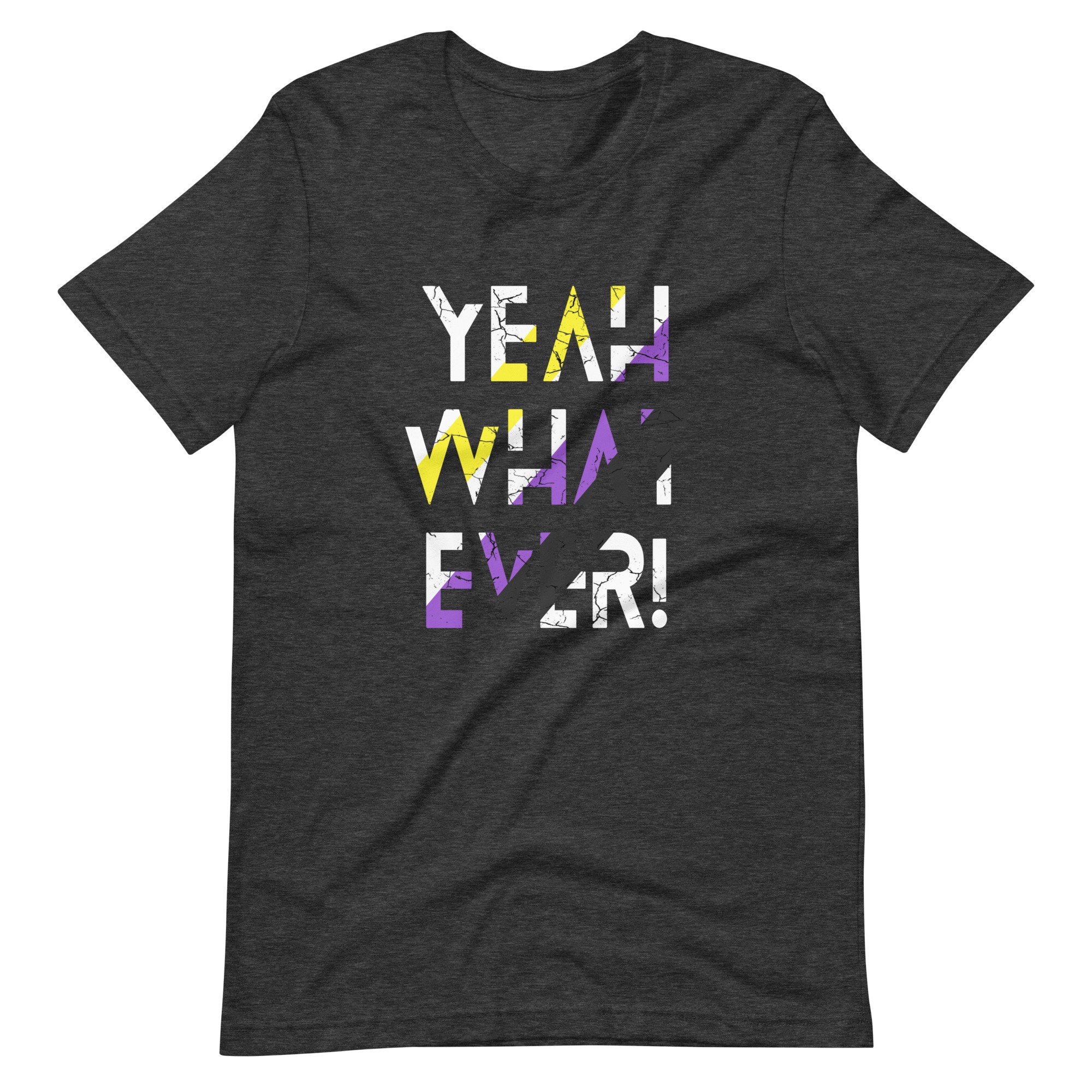Nonbinary Shirt Yeah Whatever Nonbinary Pride Shirt Enby Pride Outfit Queer Pride Nonbinary Gift ...
