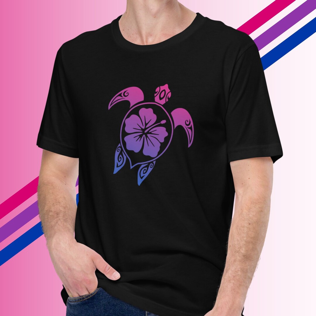 Bisexual Shirt Turtle Bisexual Pride Outfit Bi Pride Shirt Bisexual ...
