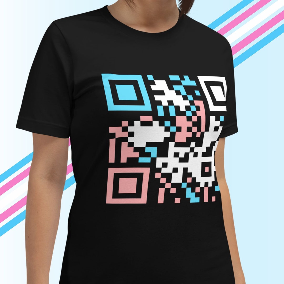 Transgender Shirt QR Code Transgender Pride Shirt Trans Pride Clothing ...