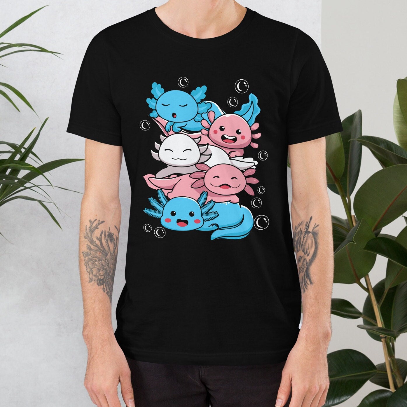Transgender Shirt Axolotl Trans Pride Outfit Transgender Pride Shirt ...