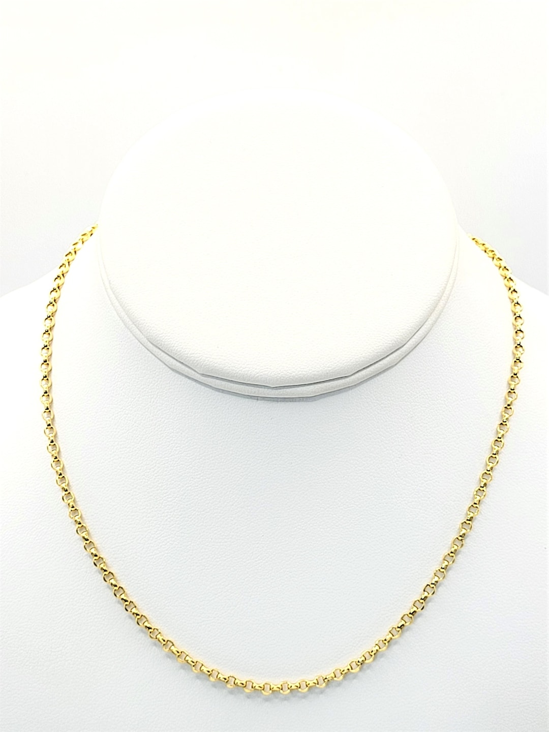 14K Gold Rolo Chain Necklace/gold 22" 3mm Chain Necklace/jewelry Gifts ...