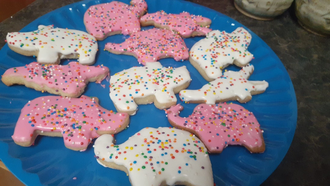 2 Dozen Iced Animal Cookies - Etsy