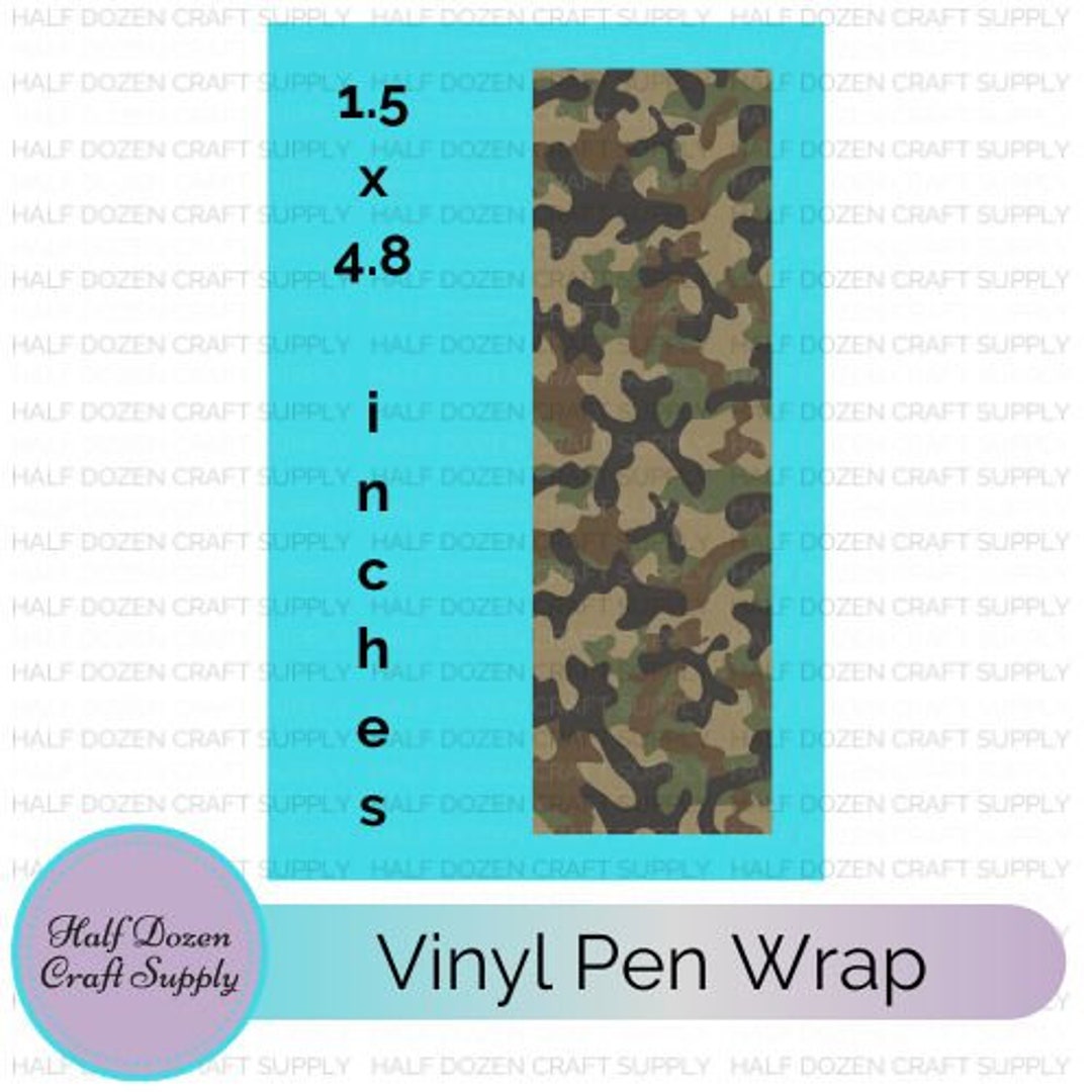 Camo Vinyl Pen Wrap, Gel Pens, Glitter Pens, Resin Pens, Epoxy Pens ...