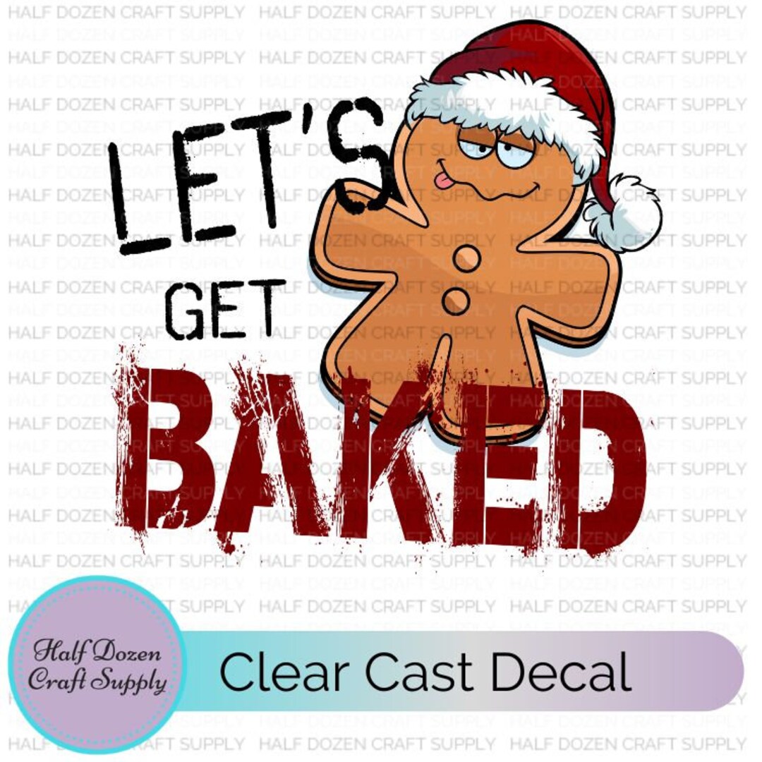 Christmas 12 Decal, Clear Cast Decal, Printed Vinyl, Adhesive Vinyl ...