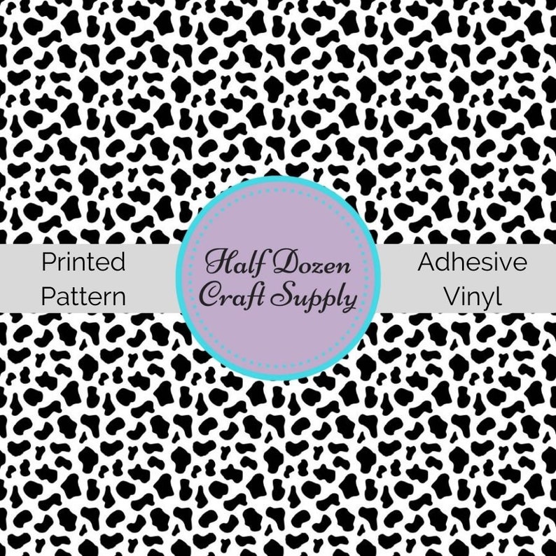 Cow Print Pattern Vinyl, Printed Vinyl, Adhesive Vinyl, Craft Vinyl ...