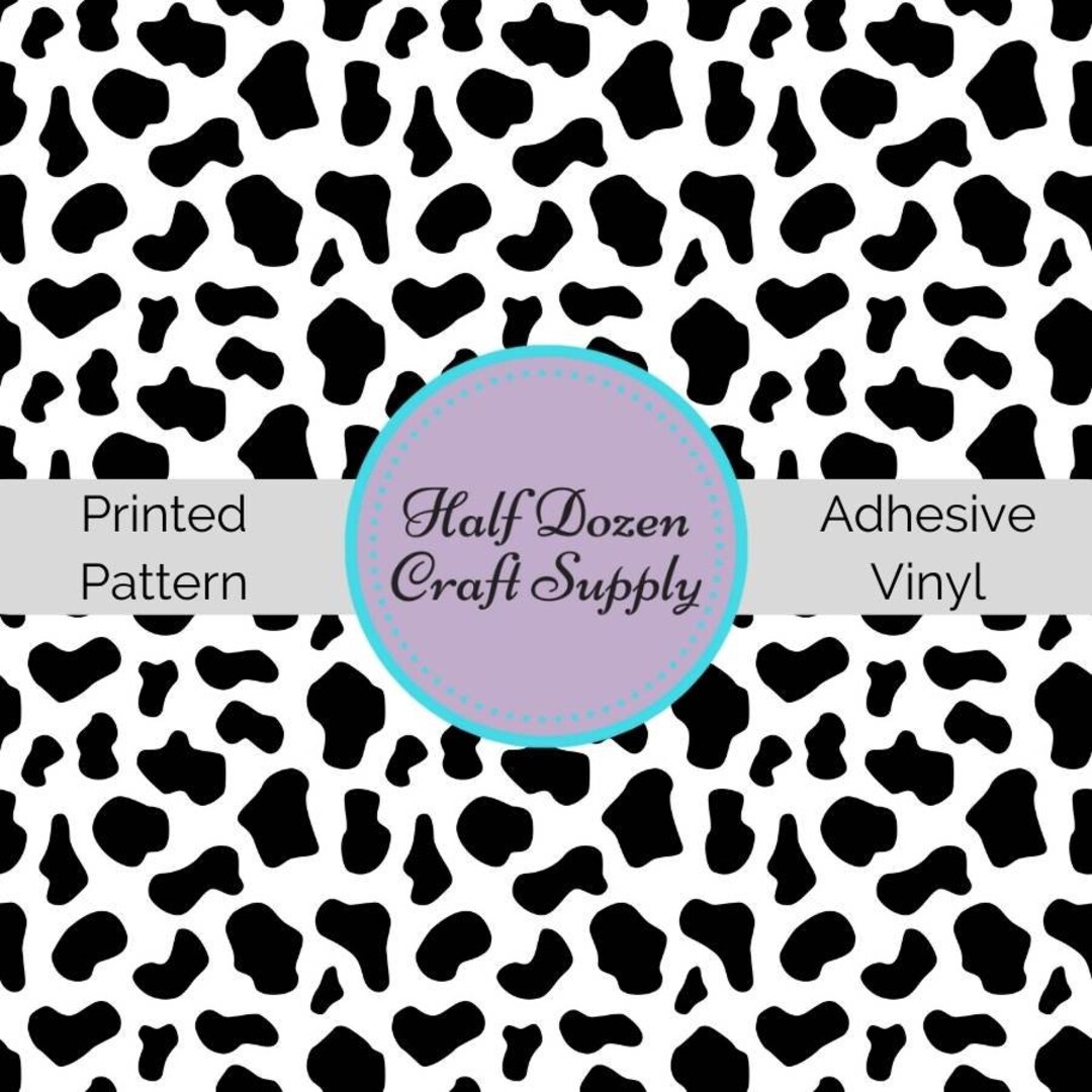 Cow Print Pattern Vinyl, Printed Vinyl, Adhesive Vinyl, Craft Vinyl ...