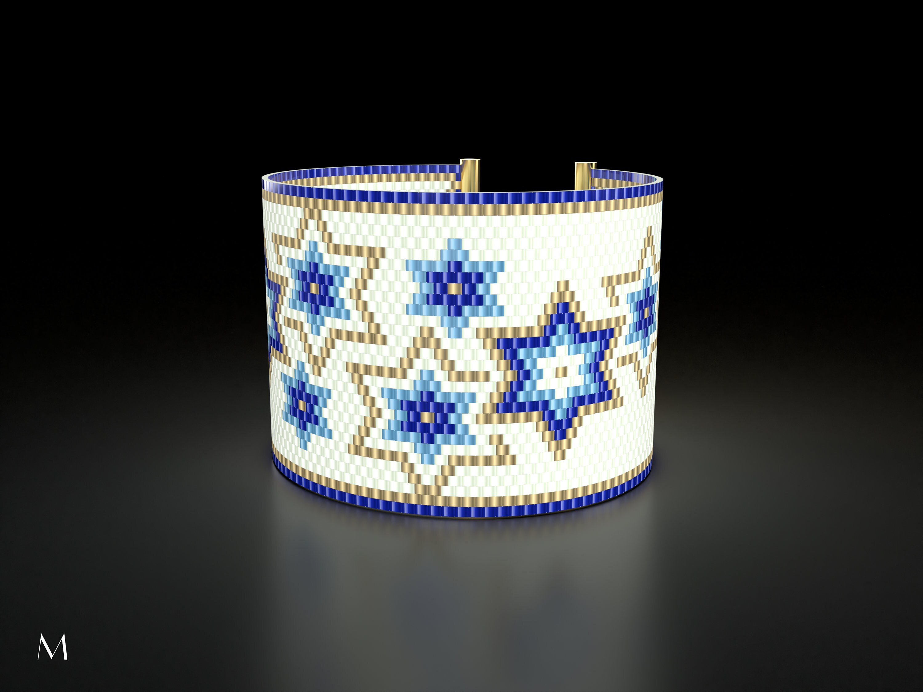 Star of David Peyote Stitch Bracelet Pattern: Standing Strong - Etsy