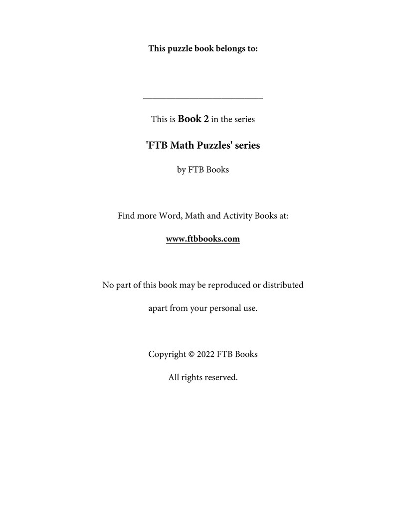 Book 2 300 SUDOKU Printable Puzzles Level: EASY Instant Download After ...