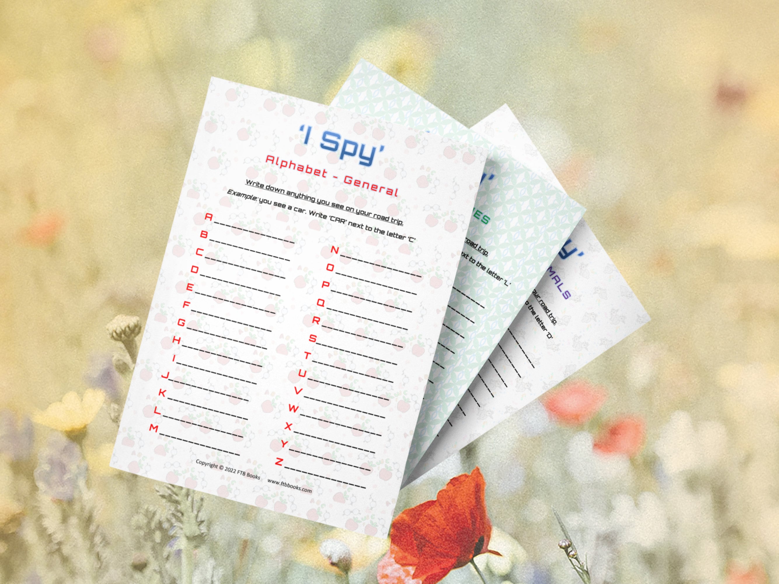 I SPY Printable Games for Kids - Pack of 3 Printable PDF | Instant ...