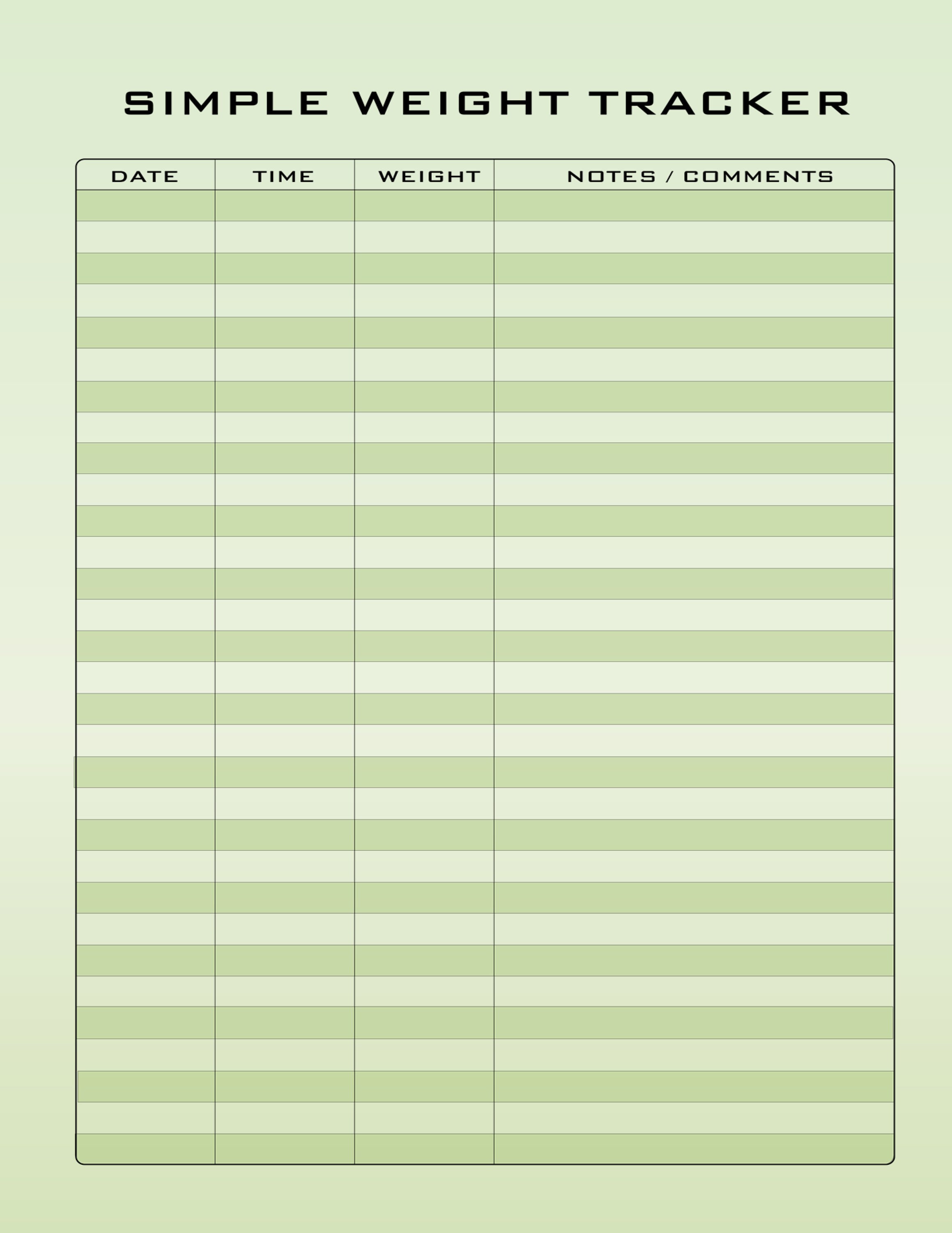 Printable Health Planner Health Tracker GREEN Theme Color Letter/a4 ...