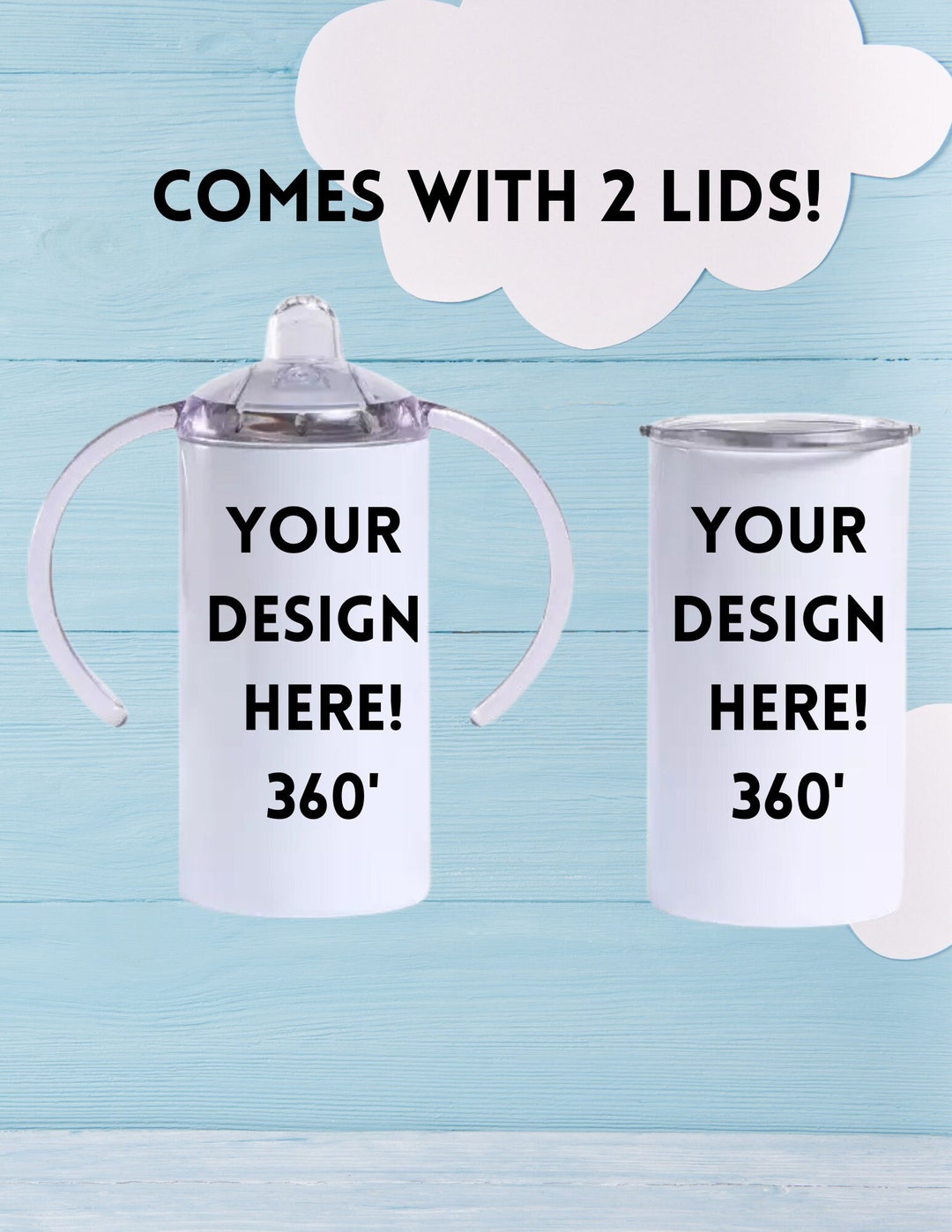 Personalized Kids Sippy Cup, Baby Sips Cup, Toddler Cup, Sublimation ...