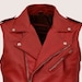 Men's RED Color Handmade Steampunk Leather Vest, Brand New Blood Red ...