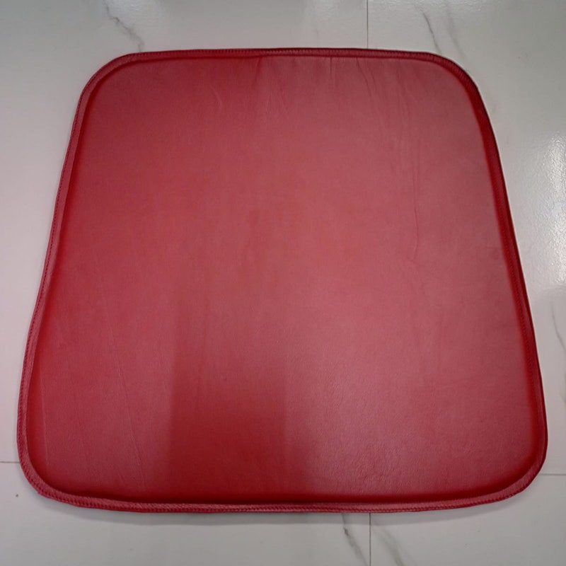 Red Leather Seat Pad - Etsy