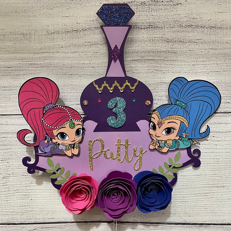 Shimmer and Shine Cake Topper - Etsy