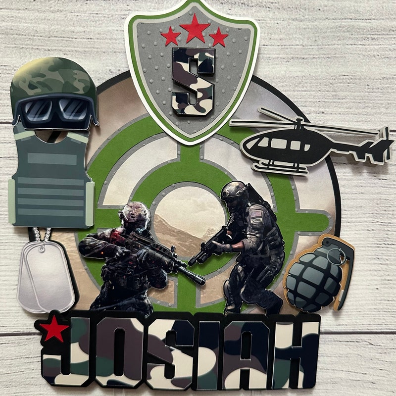 Call of Duty Cake Topper - Etsy