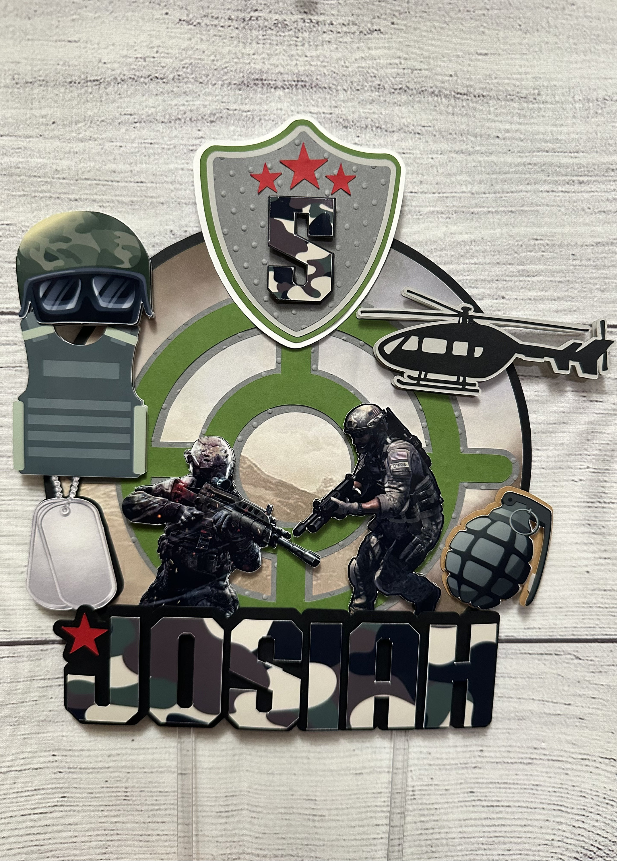 Military Call of Duty Army Cake Topper - Etsy