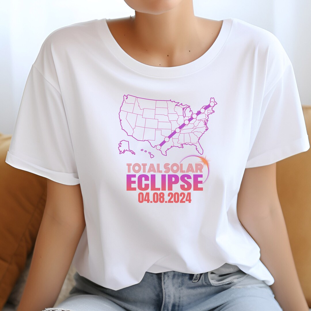 Solar Eclipse Tshirt, Solar Shirt, Eclipse, April 8th, - Etsy