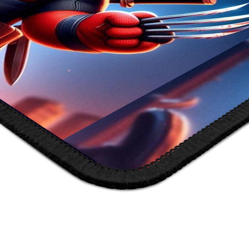 Stitch Deadpool Gaming Mouse Pad With Cartoon Hero Design, Fun Desk ...