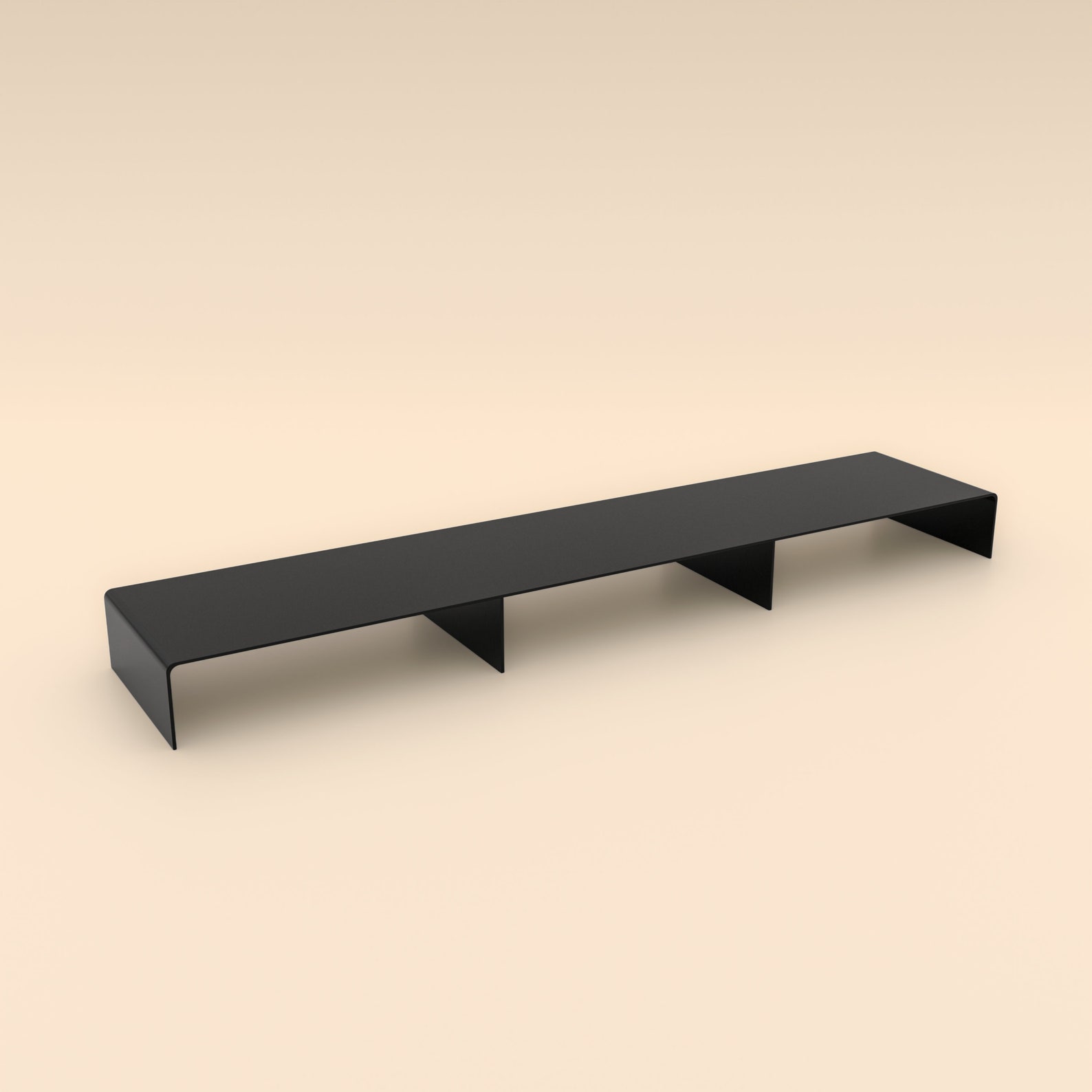 Metal TV Stand, Dual PC Monitor Stand, Elegant Television Cabinet ...