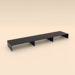 Metal TV Stand, Dual PC Monitor Stand, Elegant Television Cabinet ...