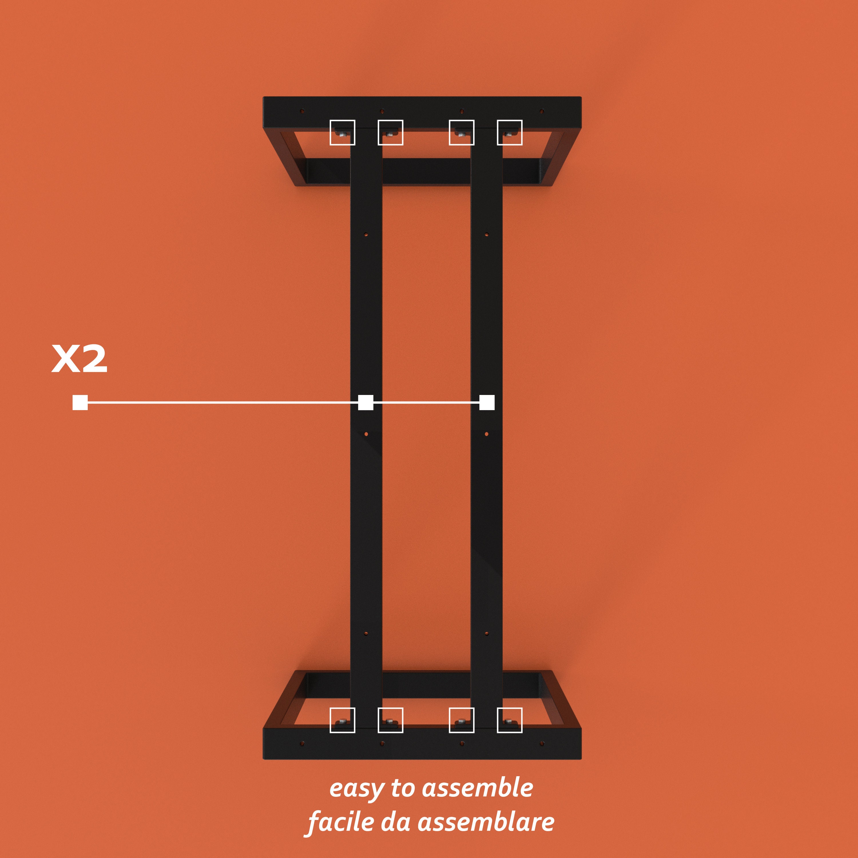 Gambe Tavolo in Ferro Personalizzabili e Su Misura, Design Elegante ...