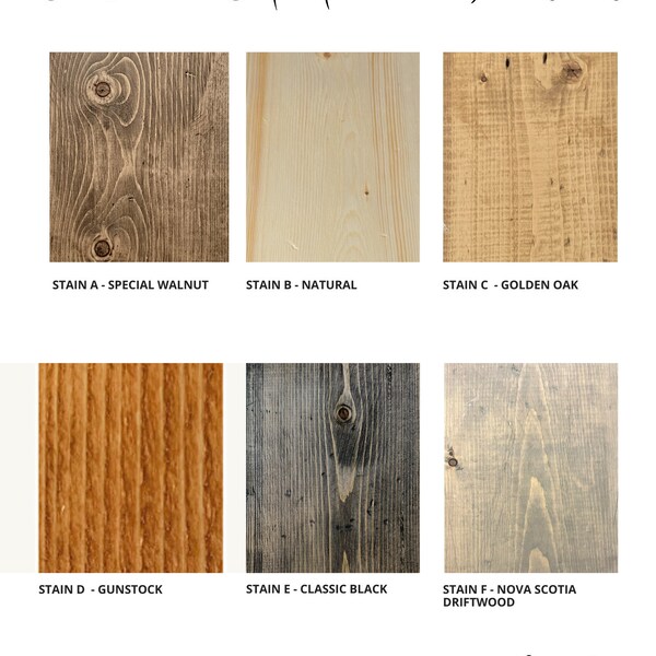 Minwax Stain Samples - Etsy